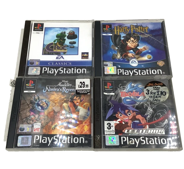SONY PLAYSTATION 1 PS1 Games Bundle Of x4 Harry Potter, Croc, Beyblade ...