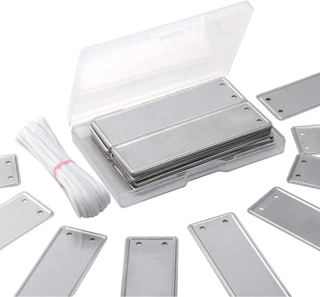 COOLRUNNER PLANT LABELS, Aluminum Plant Tags with 6 Inch Wires (100) £ ...