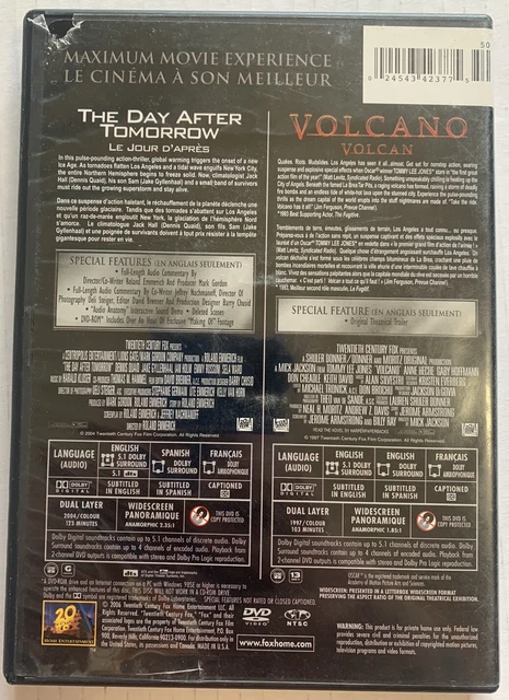 THE DAY AFTER Tomorrow / Volcano (DVD, 2004, 1997, OOP) Canadian $14.99 ...