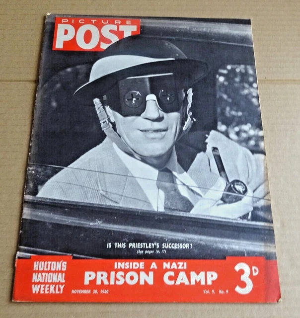 VINTAGE PICTURE POST MAGAZINE VOL 9 / No 9 - NOV 30 / 1940 NAZI PRISON ...