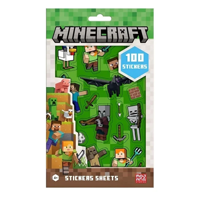 TOYS & GAMERS Ultimate Minecraft 100-Piece Sticker Set - 5 Vibrant ...