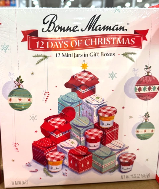 BONNE MAMAN ADVENT Calendar 2025 12 Mini Jams Spreads Christmas EXP 6/ ...