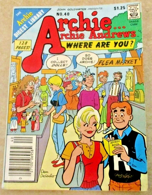 RARE! ARCHIE DIGEST Library! Archie Andrews Where Are You? October 1985 ...