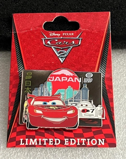 DISNEY DSF PIXAR Cars 2 Lightning McQueen Japan Grand Prix LE 300 Pin ...