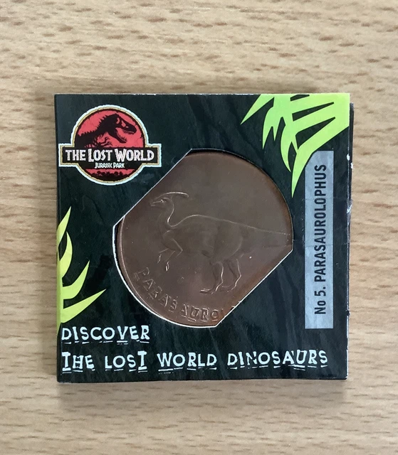 *VINTAGE*RARE*JURASSIC PARK THE Lost World Coin*Tetley Tea #5 ...