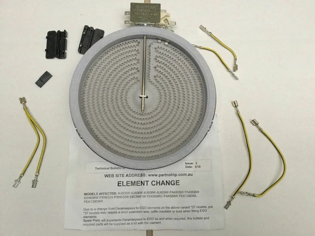GENUINE SIMPSON 944 Glass Cooktop MEDIUM Hotplate Element SHC944BA ...