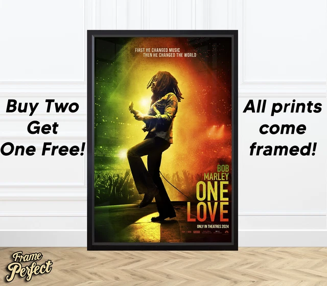 FRAMED BOB MARLEY One Love Movie Poster | A3 | Wall Art | Home Decor ...