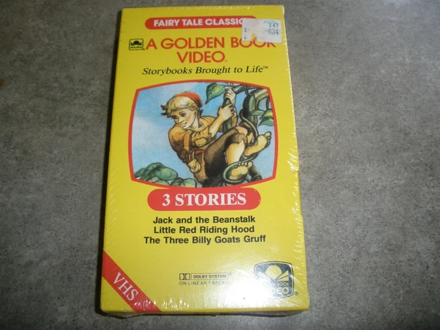 NEW SEALED VHS Fairy Tale Classics Golden Book Video 3 Stories Jack ...