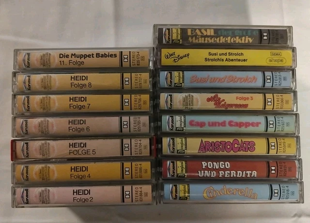 KASSETTEN SAMMLUNG KINDER Hörspiel MC Kassetten 15 Stück Konvolut EUR 20,00 - PicClick DE