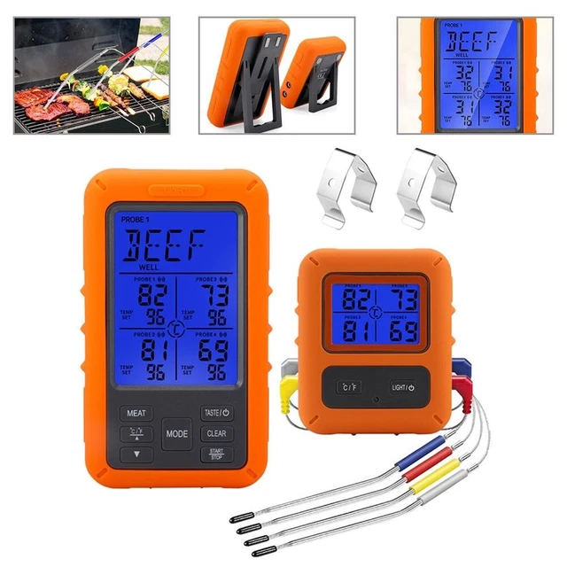 THERMOM TRE BARBECUE WIFI pour four temp rature double alarme design magn tiq EUR 56,64 ...