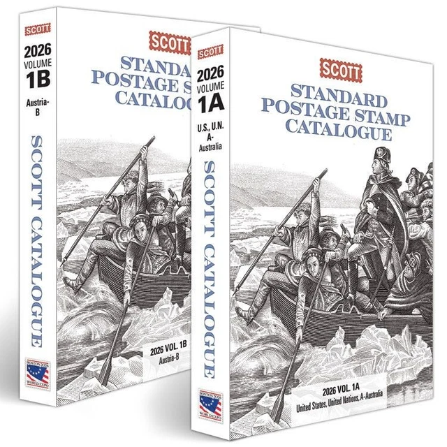 2026 SCOTT STANDARD Postage Stamp Catalog Volume 1 A/B U.S. U.N ...