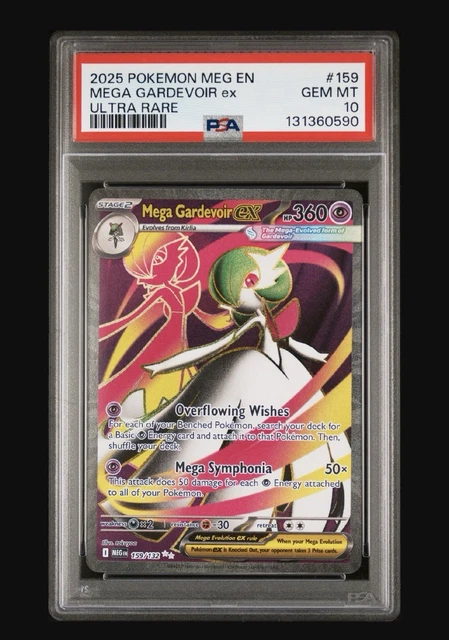 2025 POKEMON MEG En-Mega Evolution Ultra Rare #159 Mega Gardevoir Ex ...