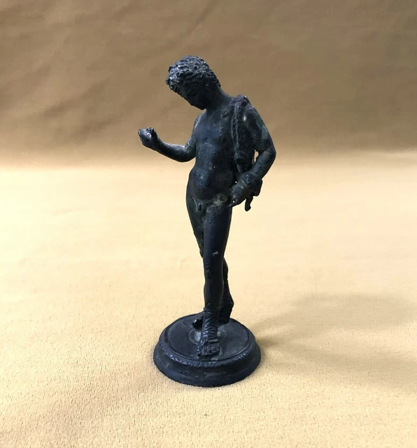 ANCIEN BRONZE MASCULIN nu 13,5 cm Statue Sculpture Homme Rome Grèce ...