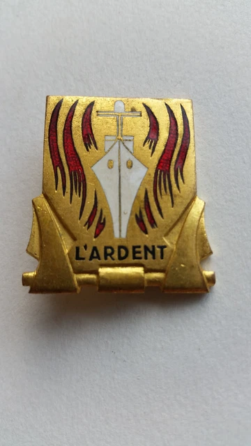RARE INSIGNE militaire PATROUILLEUR L ARDENT - MARINE NATIONALE-ARTHUS ...