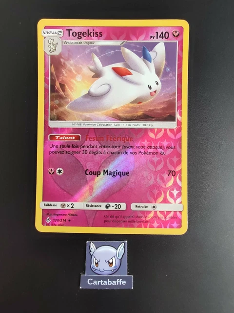 CARTE POKÉMON TOGEKISS 138/214 Reverse SL10 Alliance Infaillible EUR 5 ...