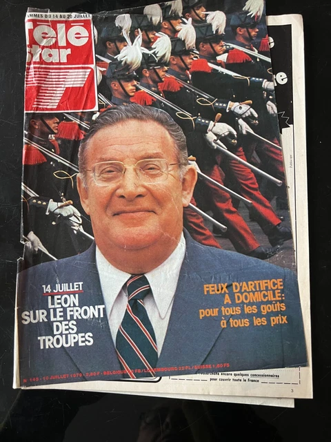 TELE STAR N°145 du 10/07/1979; Leon Zitrone/ Vittorio de Sica/ Alfred ...