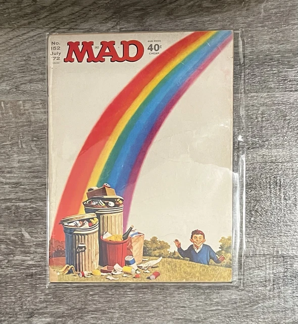 VINTAGE MAD MAGAZINE Issue No. 152 July 1972 £1.85 - PicClick UK