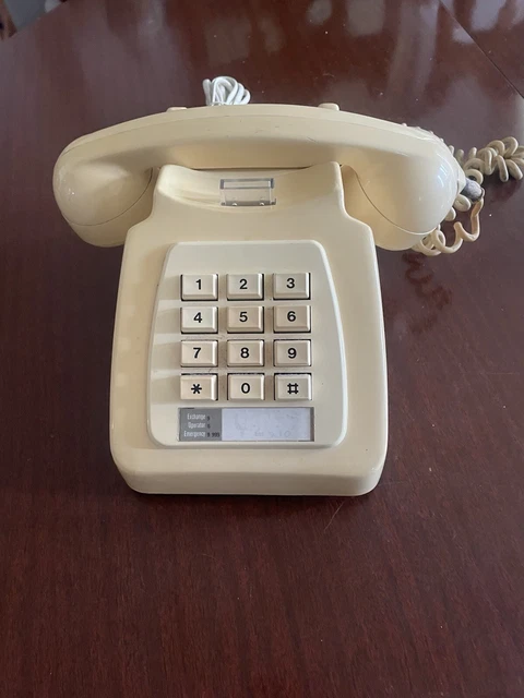VINTAGE GPO IVORY Push Button Telephone 1982 Good Condition (Untested ...