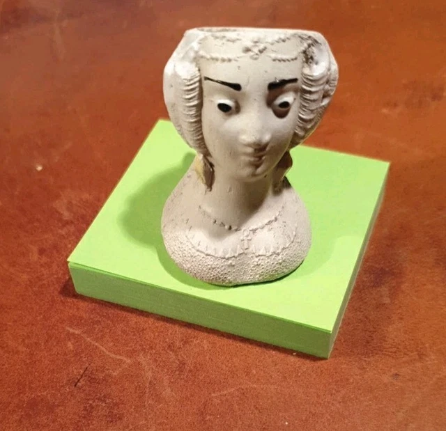 FOURNEAU DE PIPE Terre Cuite Tete De Femme Emaux Dg 565 EUR 35,00 ...