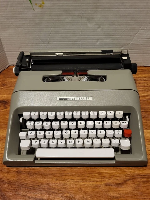 MACHINE À ÉCRIRE Olivetti LETTER 35l années 1970 NOM-354-I EUR 88,32 - PicClick FR