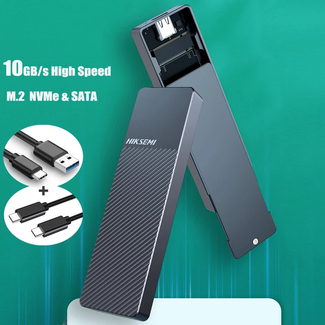 M.2 NVME SATA SSD External Solid State Enclosure Box Type-C USB 3.1 ...