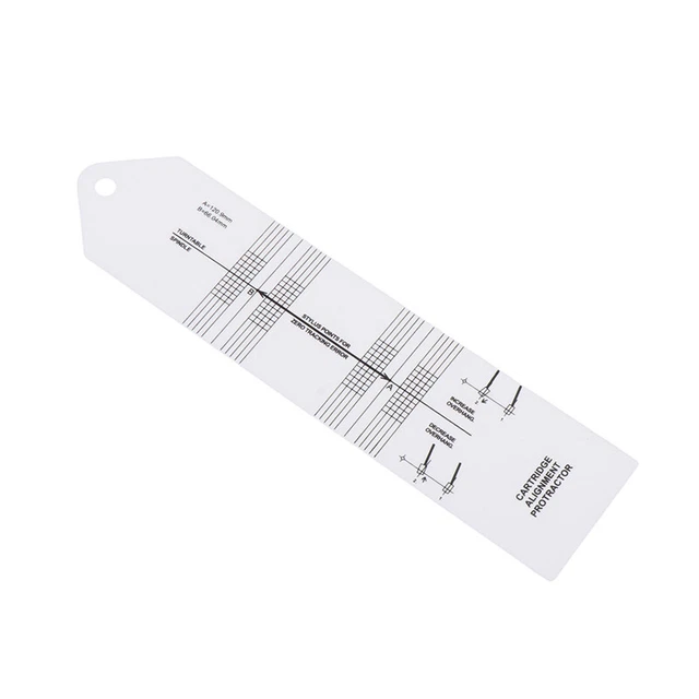 TURNTABLE PHONO CARTRIDGE Adjust Ruler Gauge LP Stylus Alignment ...