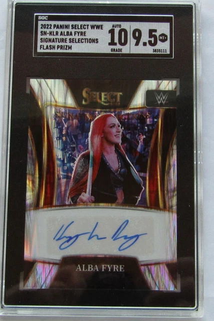 2022 PANINI SELECT WWE #SN-KLR Alba Fyre-Flash Prizm-Signatures-SGC-9,5 EUR 46,15 - PicClick FR