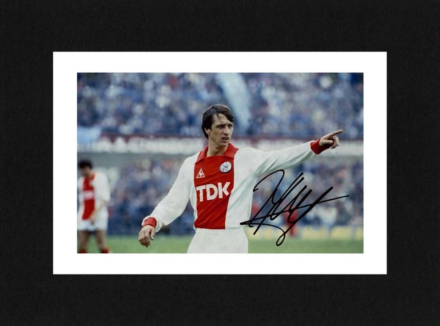 8X6 MOUNT JOHAN CRUYFF signed Autogramm FOTO rahmenfertig Geschenk AJAX ...