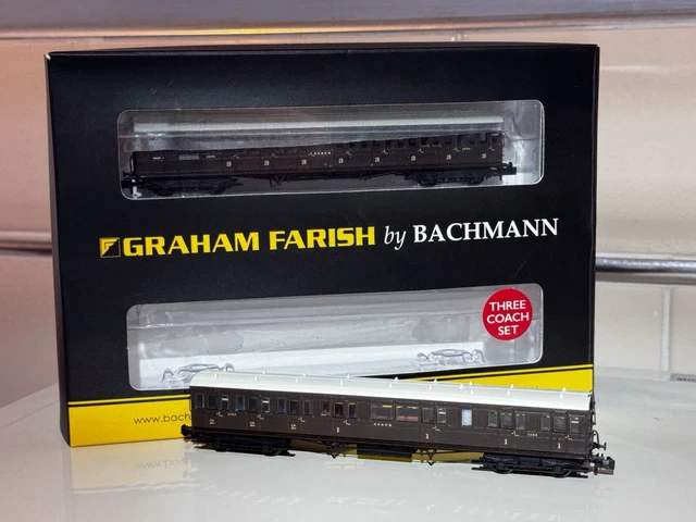 GRAHAM FARISH 374-910 N Gauge SE&CR 60ft Birdcage 3 Pack SE&CR Wellington Brown £76.12 - PicClick UK