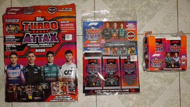 LOT OFFICIAL FORMULA 1 Trading Card Game 2022 Topps Turbo Attax Neuf ...