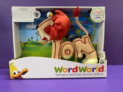 PBS KIDS WORD World Pull-Apart WordFriend Magnetic Lion + DVD BRAND NEW ...