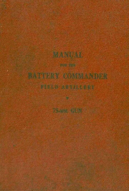 ESERCITO USA - 75 mm Battery Commander Field 1917 (eng) - DVD EUR 6,99 ...