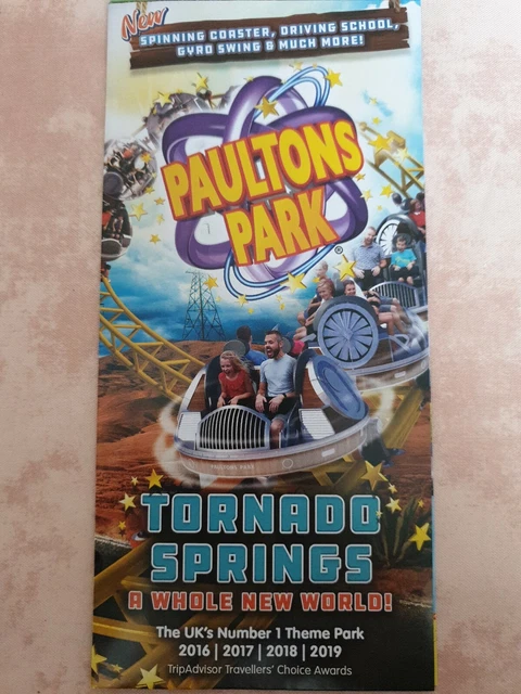 PAULTONS PARK 2020 Park Map Peppa Pig World, Tornado Springs ...