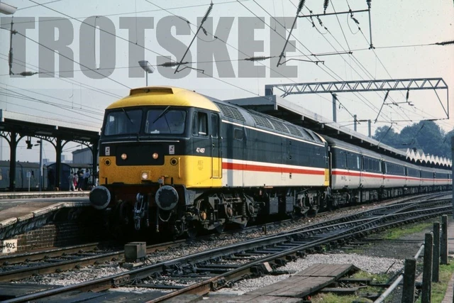 35MM SLIDE BR British Railways Diesel Loco Class 47 47487 Ipswich 1985 ...