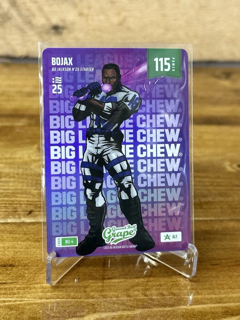 2025 BO JACKSON Battle Arena NSCC BOJAX Big League Chew Grape BLC-1 ALT ...