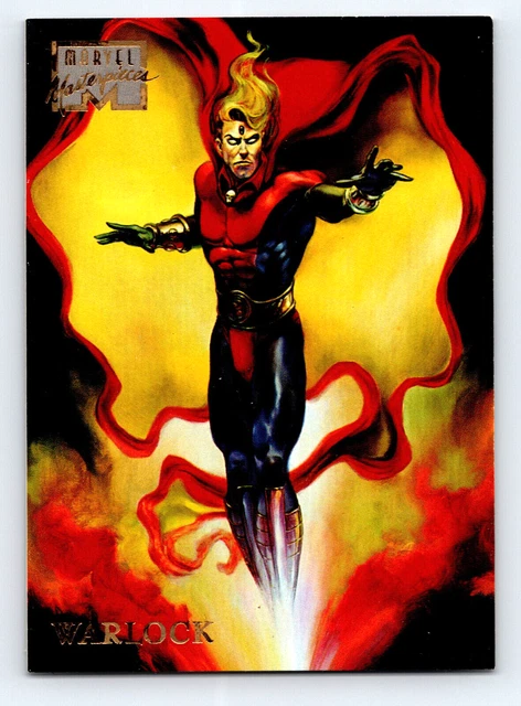 CARTE À COLLECTIONNER Fleer 1996 Marvel Masterpieces #53 Warlock MCU ...
