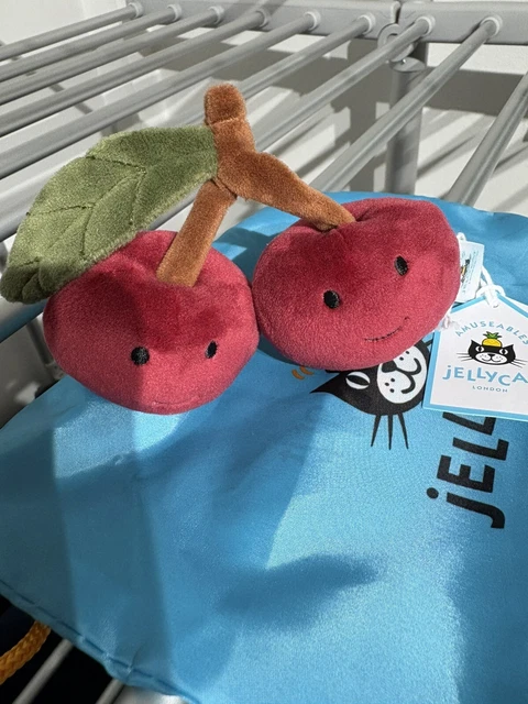 JELLYCAT FABULOUS CHERRY Cherries Fruit Soft Toy NEW w/ Tags £9.50 ...