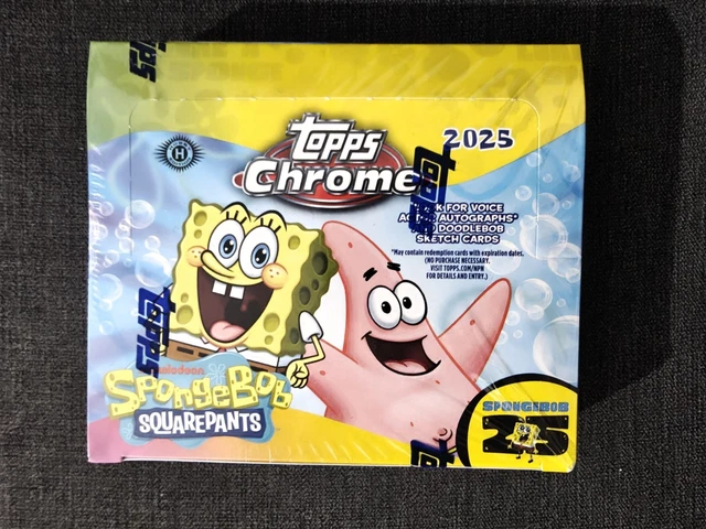 Spongebob Trading Cards Topps 2025 Topps Chrome SpongeBob SquarePants ...