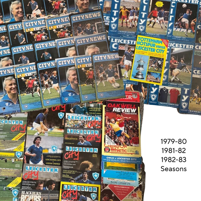 LEICESTER CITY FOOTBALL Programmes 1979-83 Seasons Job Lot Bundle £3.29 ...