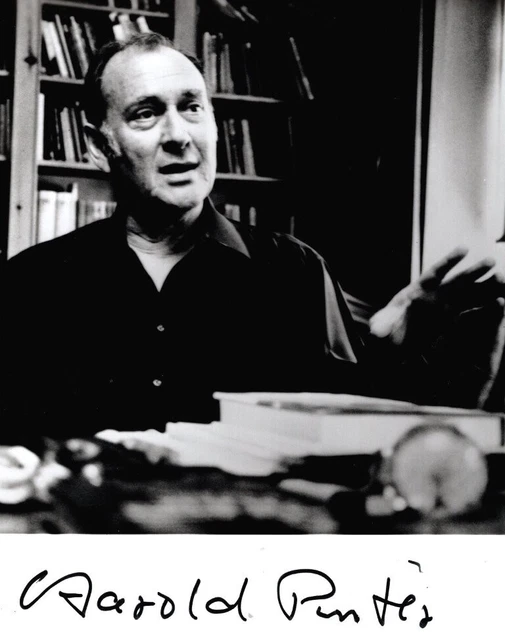 *HAROLD PINTER NOBEL Prize Playwright Autographed Photo & Compliments ...