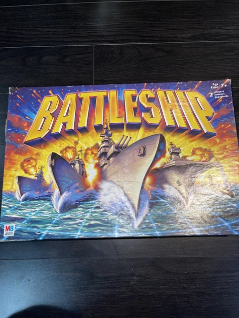 BATTLESHIP BOARD GAME Classic Naval Combat Milton Bradley Hasbro ...