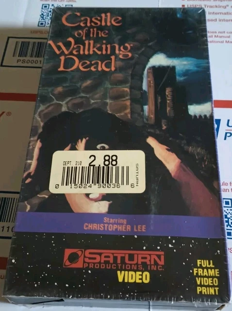 CASTLE OF THE Walking Dead Vhs Video Movie, Christopher Lee, Saturn ...