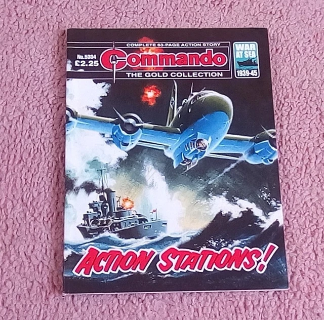 COMMANDO COMIC~ACTION STATIONS! (5304) Gold Collection (War at Sea 1939-45) EUR 4,39 - PicClick IT
