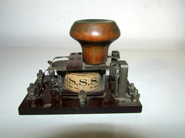 ANTIQUE MORSE CODE Telegraph Machine £35.70 - PicClick UK