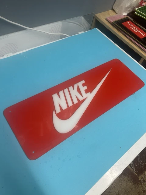 NIKE PERSPEX SHOP Display Sign (can Be Back Lit) £37.08 - PicClick UK