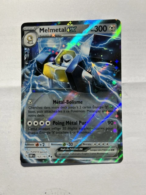 CARTE POKÉMON : Melmetal EX 153/197 - OBF Flammes Obsidiennes - RR - NEUF - FR EUR 5,00 ...