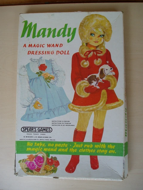 VINTAGE ORIGINAL 1970S 'Mandy Dressing Doll' game - Spears £5.00 ...