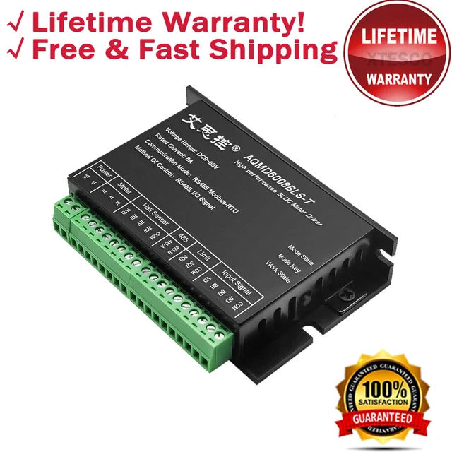 AQMD6008BLS-T BLDC MOTOR Driver 9-60V 480W Brushless DC Motor Driver w ...