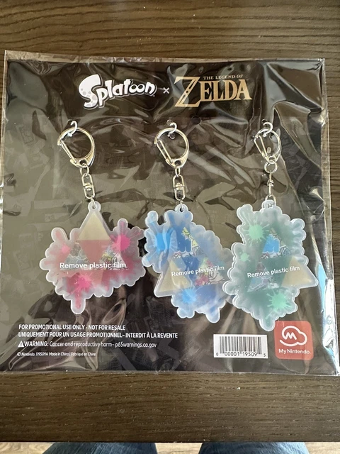 SPLATOON X THE Legend of Zelda Splatfest Keychain Set My Nintendo $10. ...