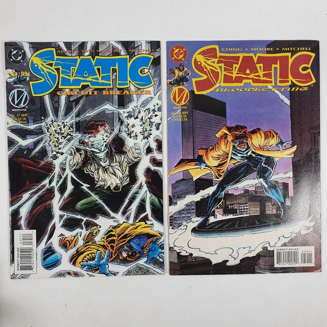 STATIC CIRCUIT BREAKER Comic Book Issue No 35 and 39 DC Comics Lot 1996 ...